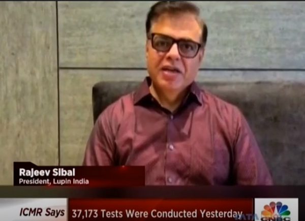 Corona Heroes Ko Salam – Mr. Rajeev Sibal on CNBC TV 18 - Lupin