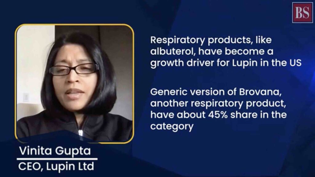 Vinita Gupta, CEO, Lupin with Business Standard on the company’s global plans, Feb 09,2022 - Lupin